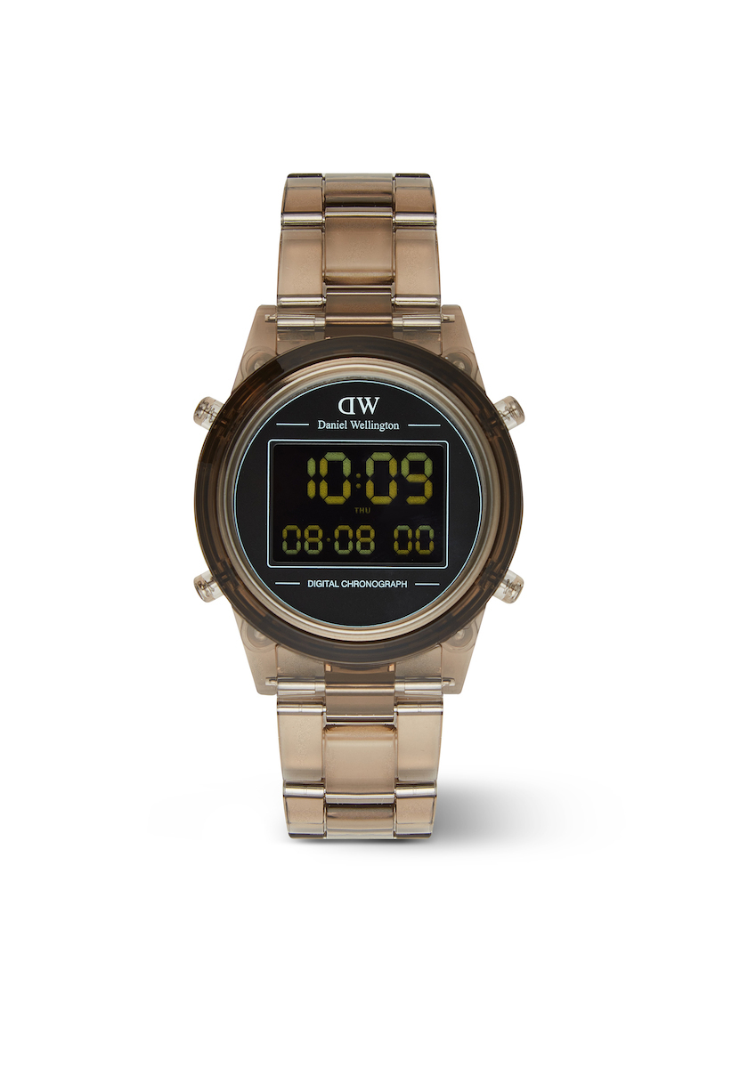 Daniel Wellington Ψηφιακό Ανδρικό Ρολόι 36mm Μπαταρίας σε Διάφανο Χρώμα ...