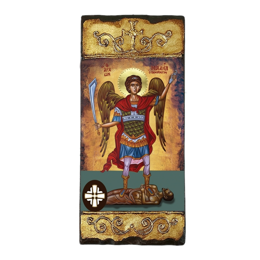 Der Erzengel Michael Der Panormitis Lithografie Heiligenikonen Agion ...