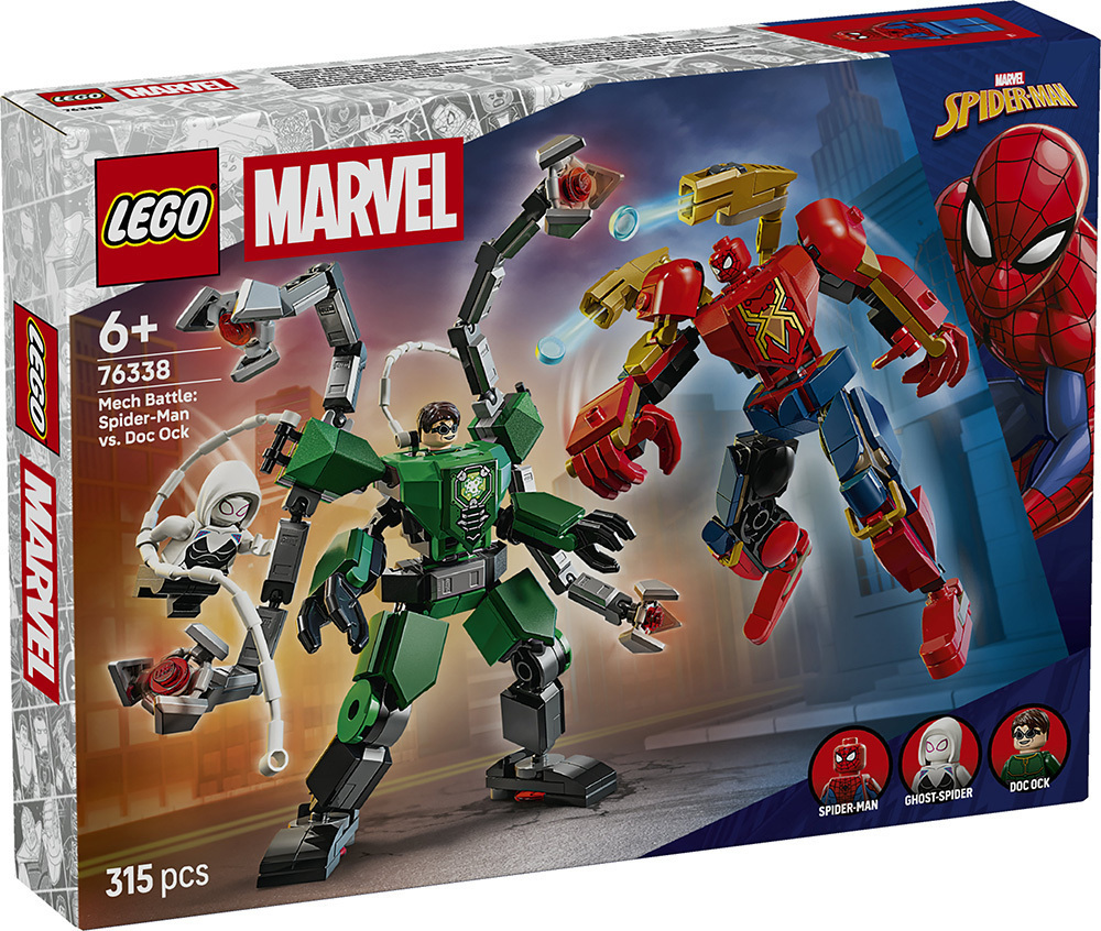 LEGO Marvel Mech Battle: Spider-Man vs. Doc Ock für 6+ Jahre 315Stück ...