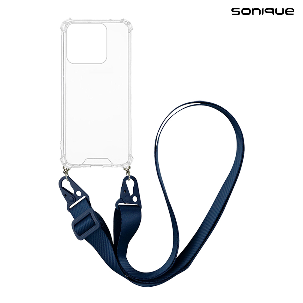 Θήκη Σιλικόνης Strap Sonique Armor Clear Honor 400 Lite 5g Μπλε Σκούρο ...