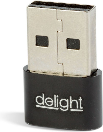 Type-c Usb-a Adapter 2.4a 5v Black Compact | Skroutz.gr