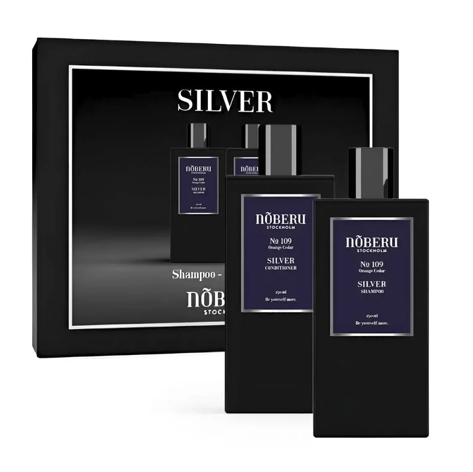 Noberu Silver Giftbox Gray Hair Shampoo Conditioner Gift Set | Skroutz.gr