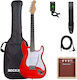 Memphis Stm 33 Red Elektrische Gitarre Verstärker Zubehör Premium Set ...