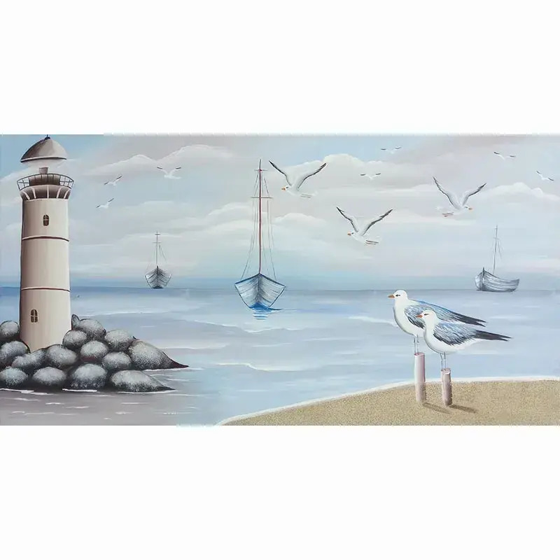 Πινακας Καμβας Φαρος Γλαρους 127x66cm 1/κιβ | Skroutz.gr