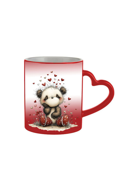 Μαγική Κόκκινη Κούπα Αγίου Βαλεντίνου Cute Animal | Skroutz.gr